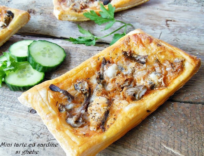 Mini tarte cu sardine si ghebe | Retete culinare | Gustos.ro