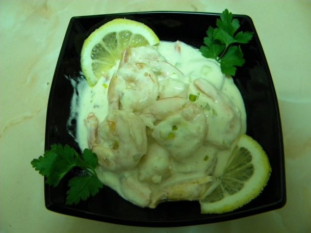 Creveti cu sos se samantana | Retete culinare | Gustos.ro