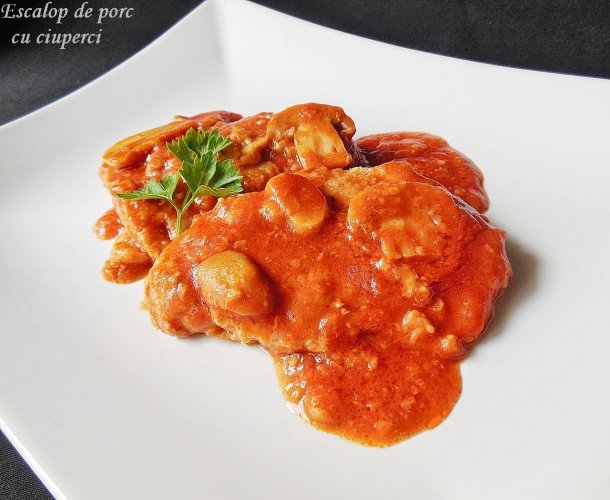Escalop de porc cu ciuperci | Retete culinare | Gustos.ro