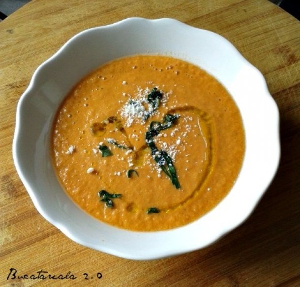 Supa crema de ardei copti | Retete culinare | Gustos.ro