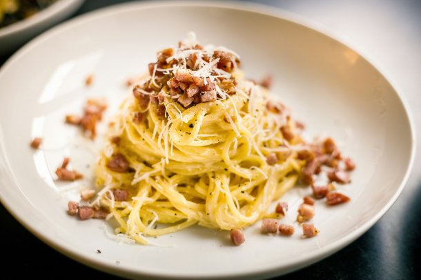 Spaghete carbonara. Reteta italiana autentica, simpla si delicioasa ...